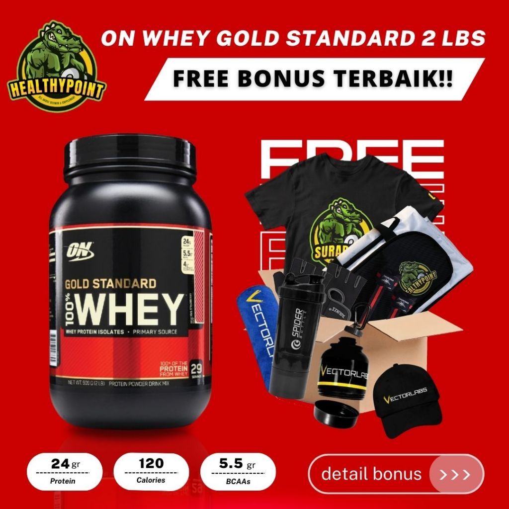 Jual ON Whey Gold Standard 2 Lbs Optimum Nutrition Whey Gold Standard ...