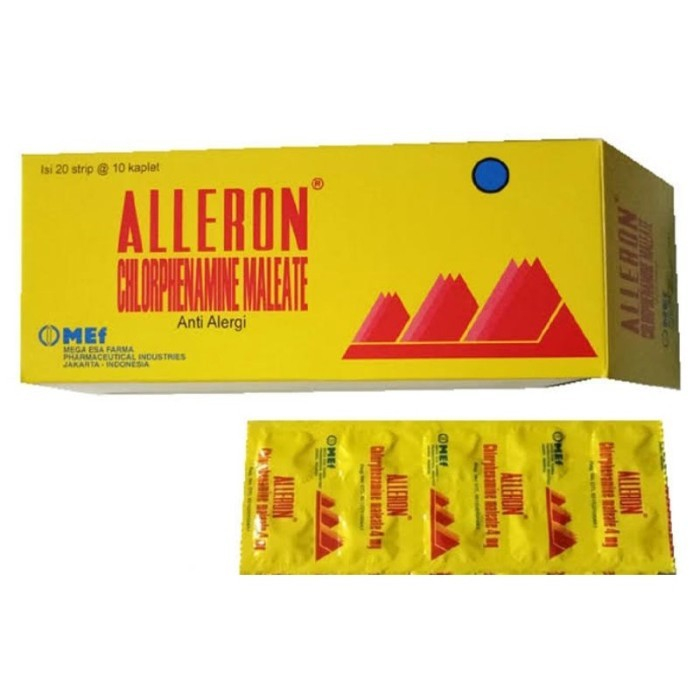 Jual ALLERON 1 STRIP@10 TABLET (UNTUK ALERGI) | Shopee Indonesia
