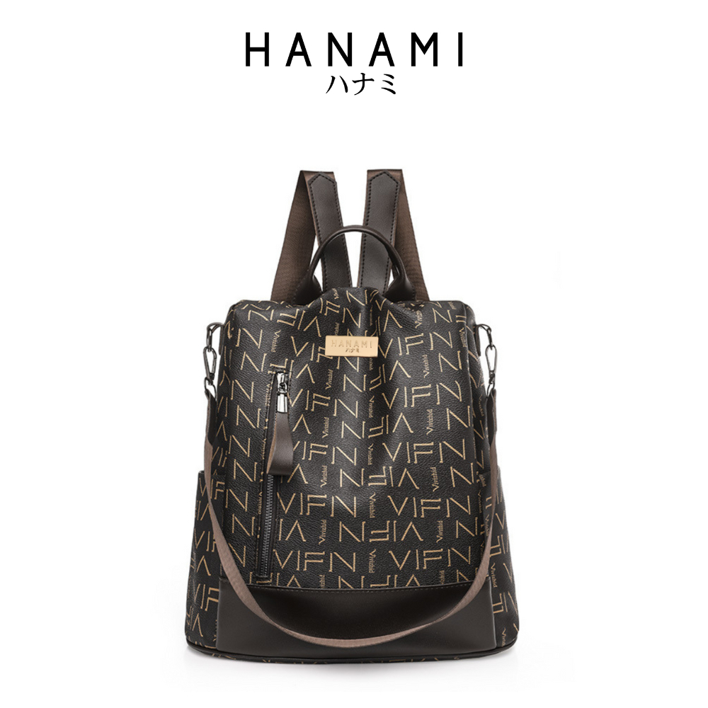 Jual HANAMI Tas Ransel Wanita Kulit Backpack Premium Sekolah Kerja ...