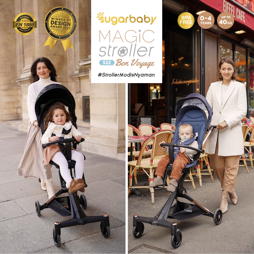 Jual Sugarbaby Magic Stroller 522 BonVoyage kereta dorong bayi Modis ...
