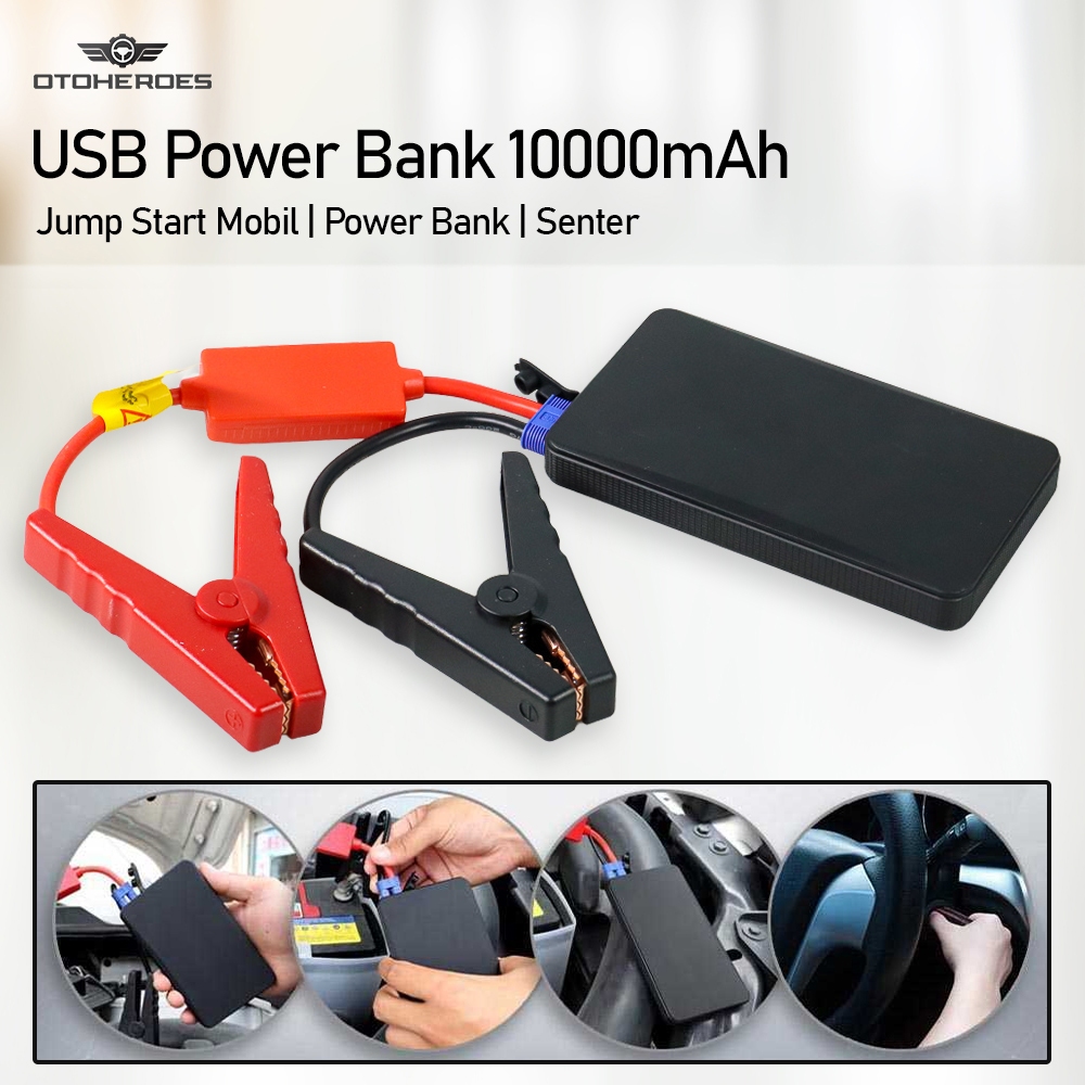 Jual OTOHEROES Powerbank 10000mAh Aki Mobil + Jumper Jump Starter ...