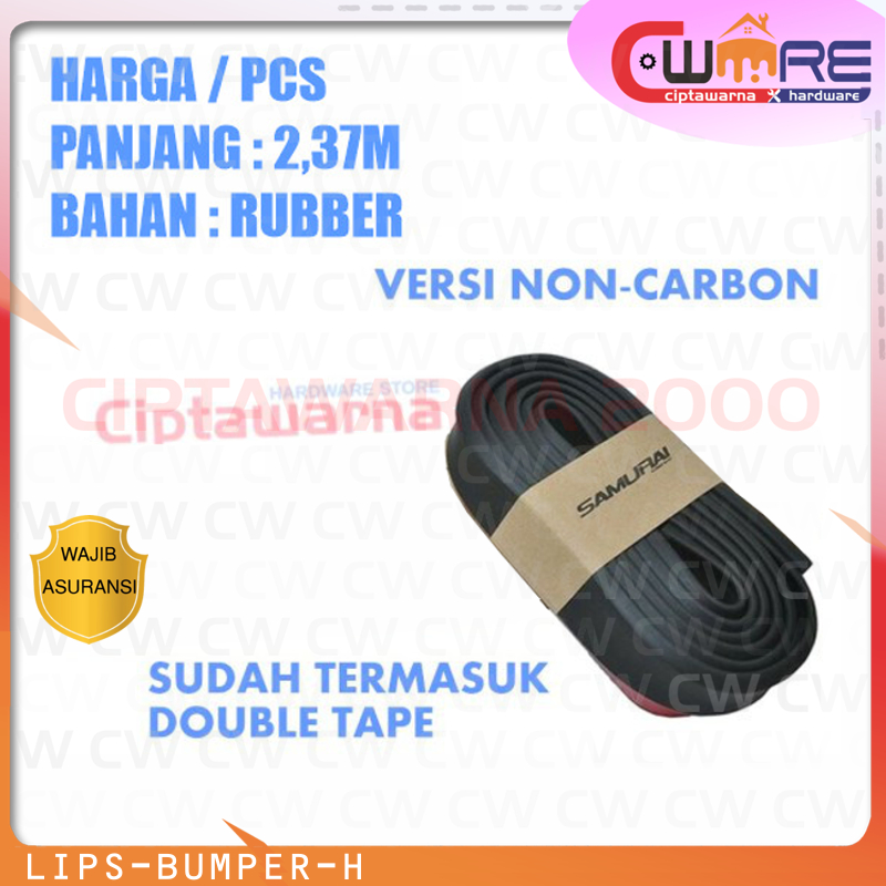 Jual Lips Bumper Samurai 2D / Hitam List Body Rubber Skirt Universal ...
