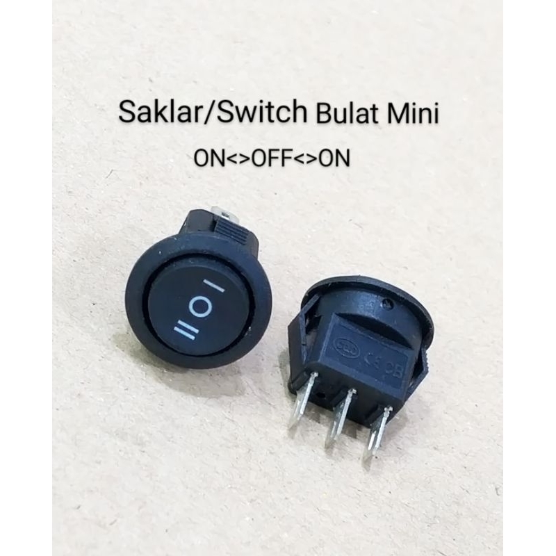 Jual Saklar/Switch Bulat Mini ON-OFF-ON | Saklar Bulat Mini Tiga Kaki ...