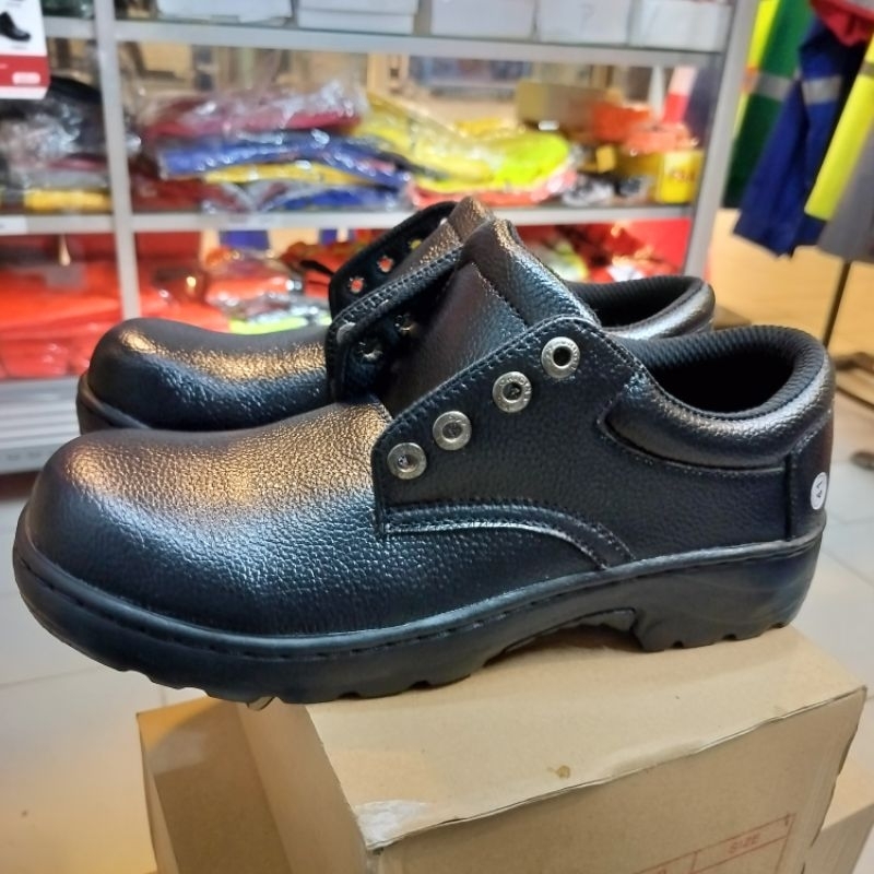 Jual SEPATU SAFETY MURAH/ SEPATU PROYEK SAFETY SHOES HITAM | Shopee ...