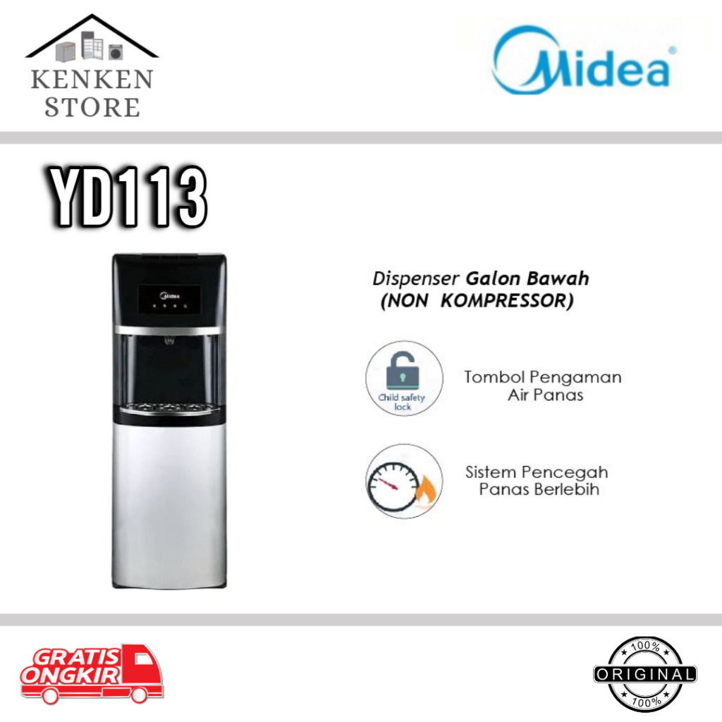 Jual DISPENSER MIDEA GALON BAWAH NON KOMPRESSOR YD113 | Shopee Indonesia