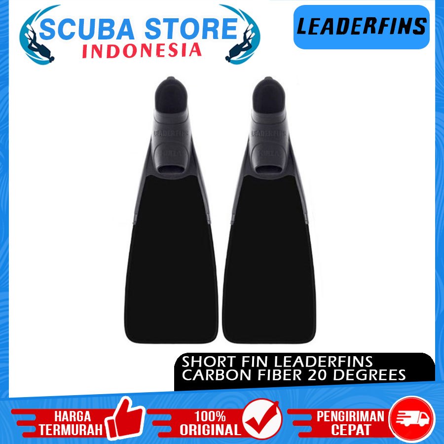 Jual Short Fin Leaderfins Carbon Fiber Fins Kaki Katak Selam Karbon B ...