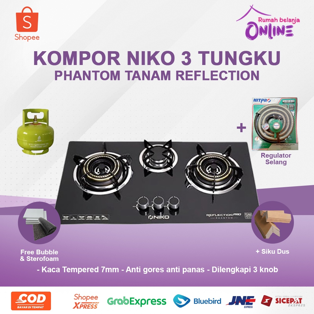 Jual KOMPOR 3 TUNGKU MULTIFUNGSI NIKO PRO PHANTOM All BLACK NEWW ...