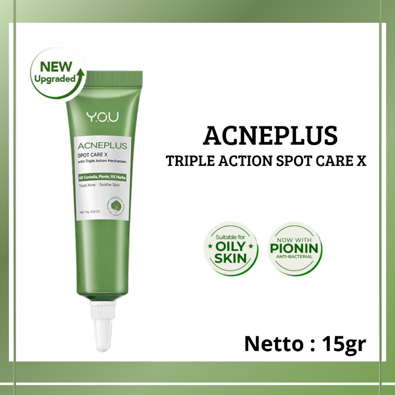 Jual YOU Acne Plus Triple Action Spot Care 15gr | Shopee Indonesia