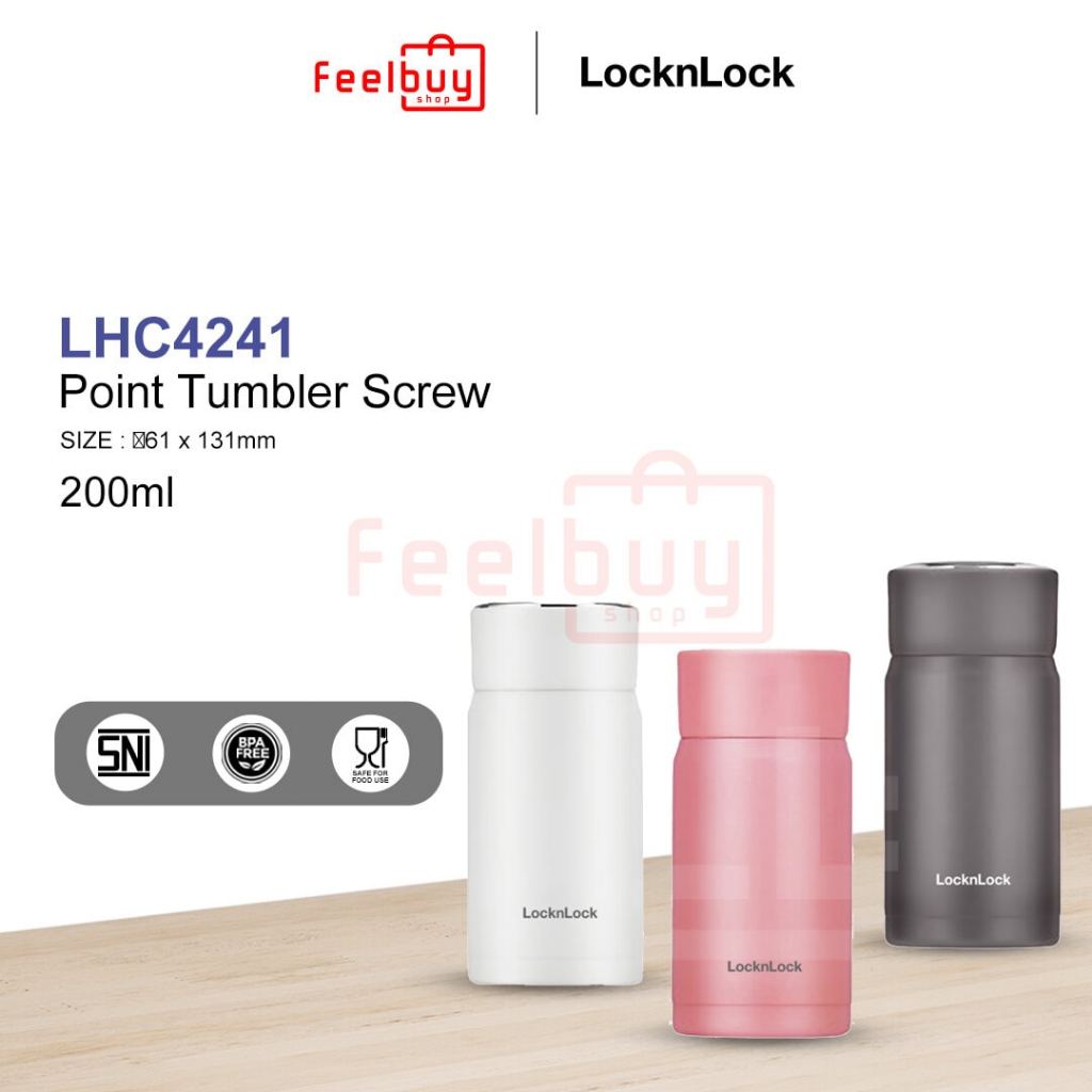 Jual Locknlock Exclusive Point Screw Tumbler 200ml - LHC4241 | Shopee ...