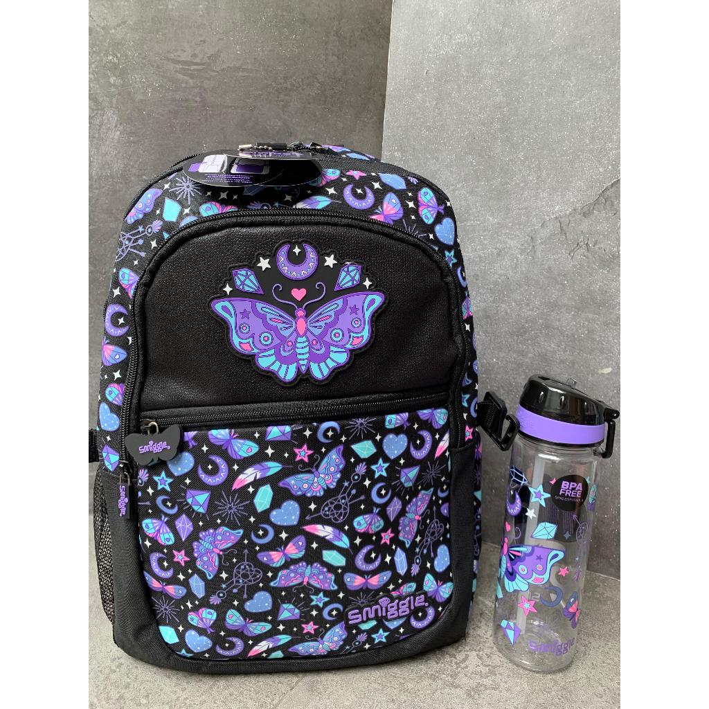 Jual SMIGGLE FLY HIGH ATTACH CLASSIC BACKPACK + BOTTLE BUTTERFLY - SET ...