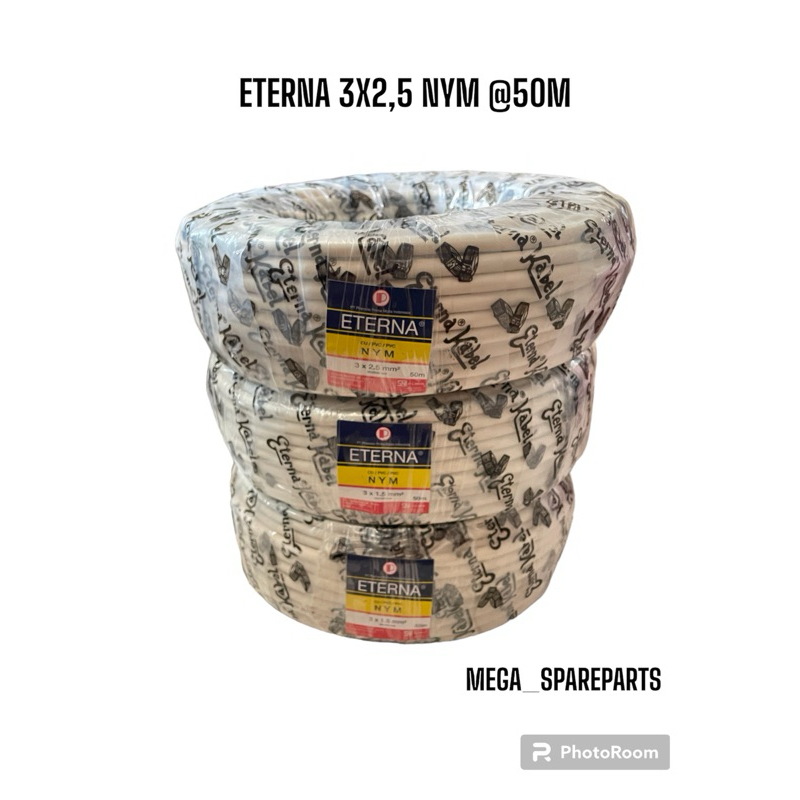 Jual KABEL KAWAT TEMBAGA, ETERNA 3x2,5 NYM - 50M | Shopee Indonesia