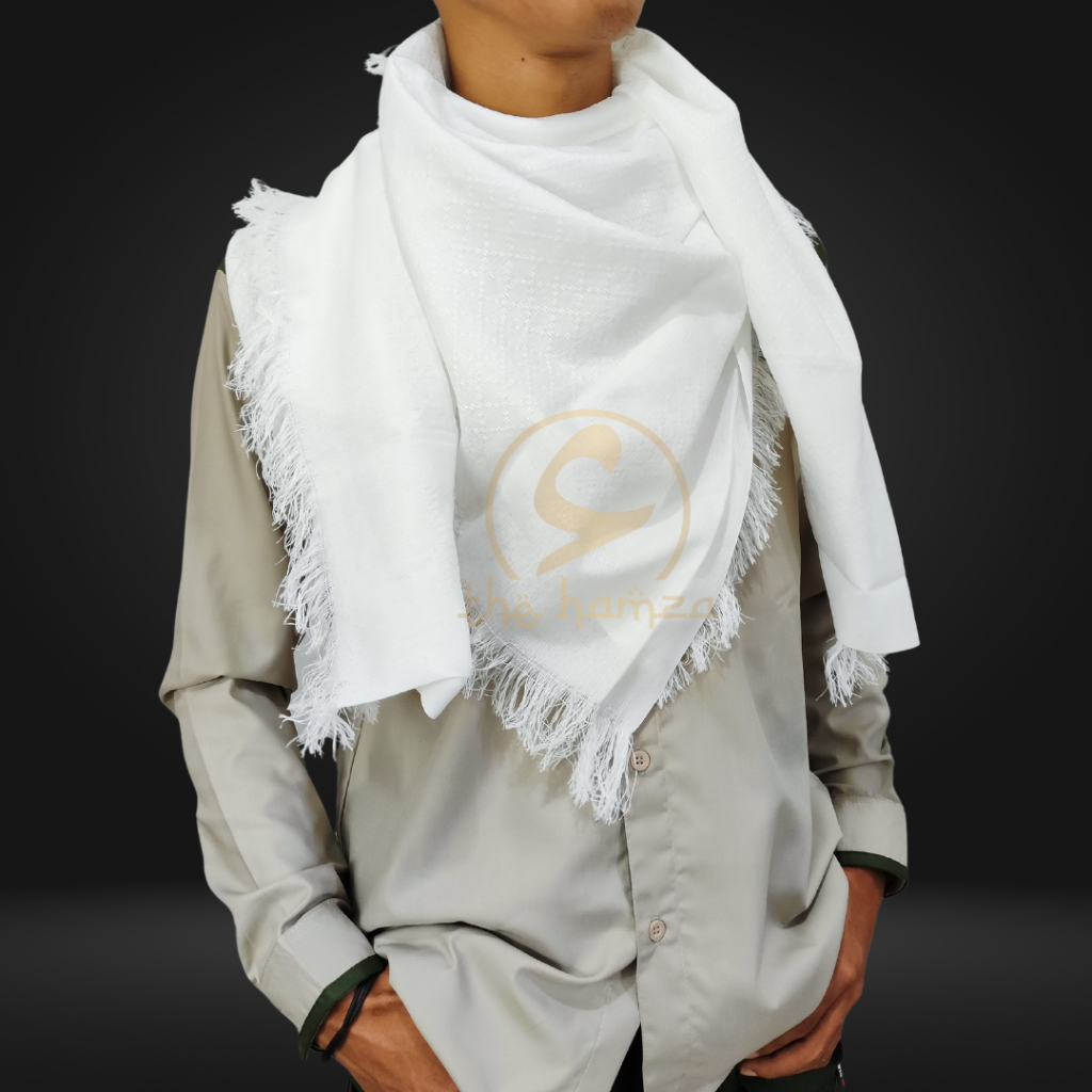 Jual Sorban Arafat Putih Arab Sorban Tenun Pria Polos Oleh Oleh Umrah ...