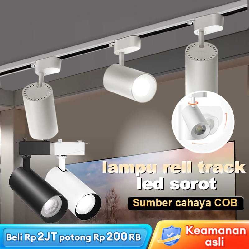 Jual Lampu Sorot Rell Track LED Spotlight LED 10 Watt / 20 Watt ...