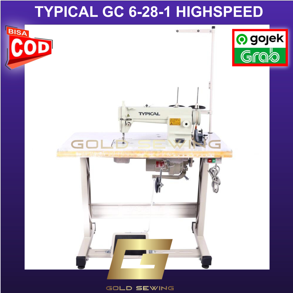 Jual Mesin Jahit TYPICAL GC 6-28-1 High Speed GC 6281 KOMPLIT SET ...