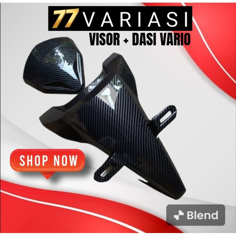 Jual paket vario 125/150 dasi vario dan visor vario carbon | Shopee ...