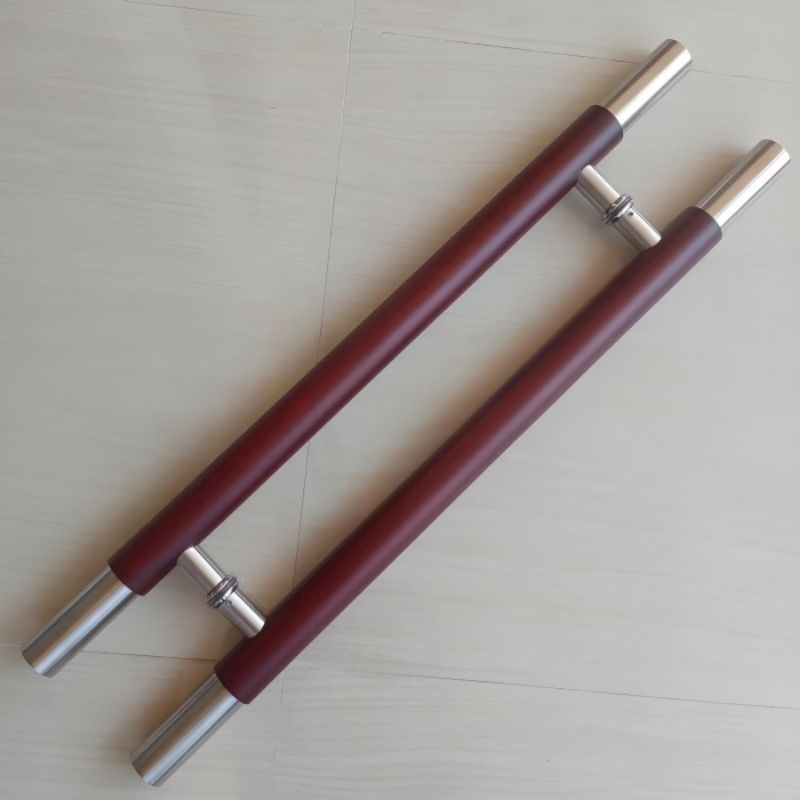 Jual Handle pintu kayu jati minimalis / Handle kayu jati 100cm / Gagang ...