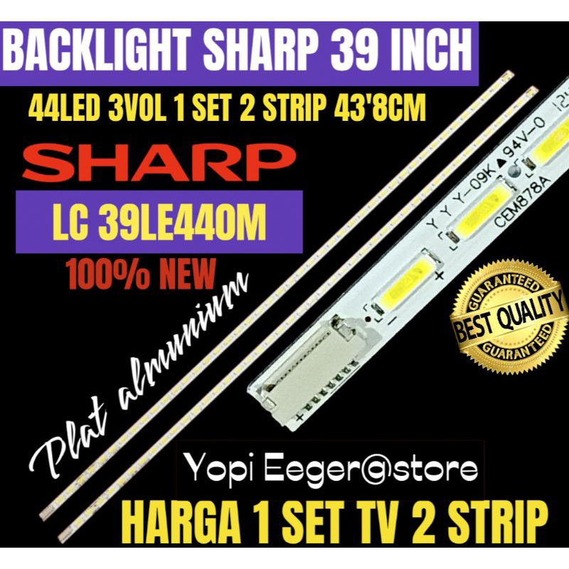 Jual BACKLIGHT TV LCD LED SHARP 39 INCH LC-39LE440M BACKLIGHT TV SHARP ...