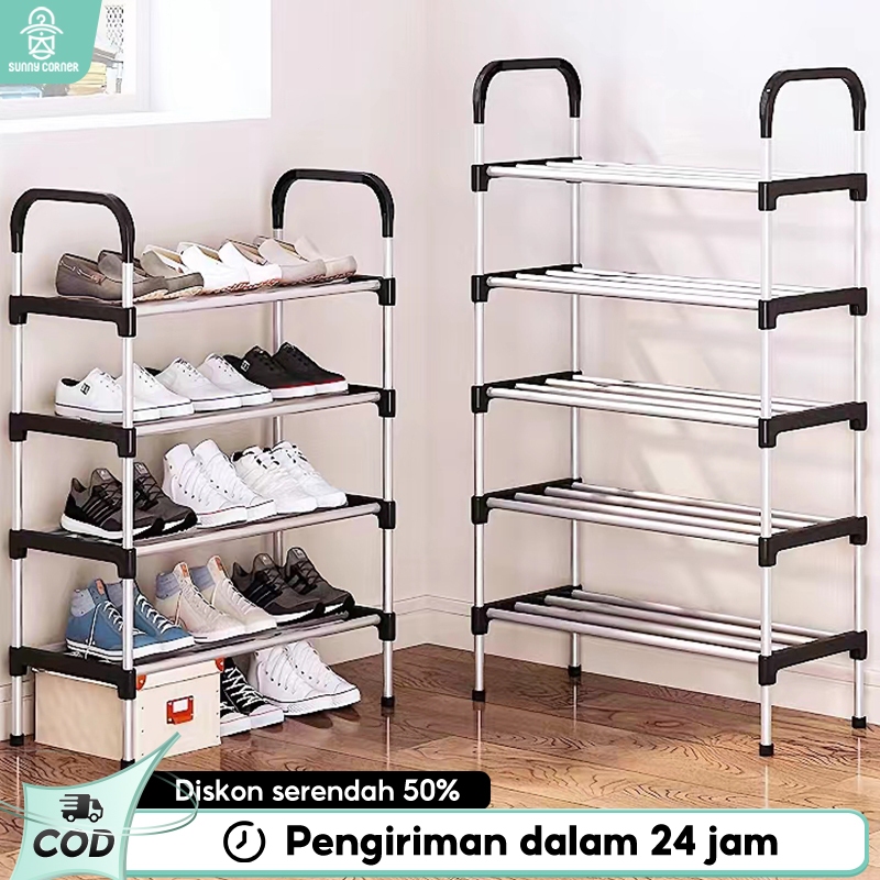 Jual Rak Sepatu Stainless Steel 8 Susun Gantungan Payung Tempat Sepatu ...