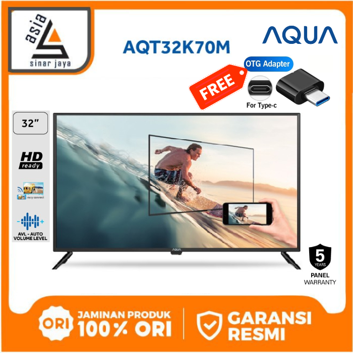 Jual AQUA Elektronik TV Digital AQT32K70M 32 Inch HD | Shopee Indonesia