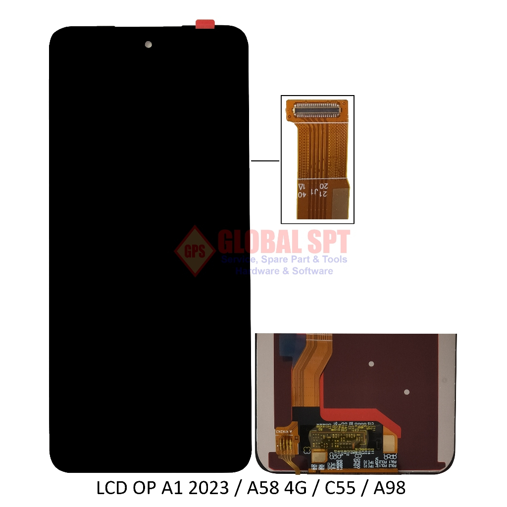 Jual LCD TOUCHSCREEN OPPO A1 2023 / A58 4G / A98 5G / REAL 11 5G / C55 ...