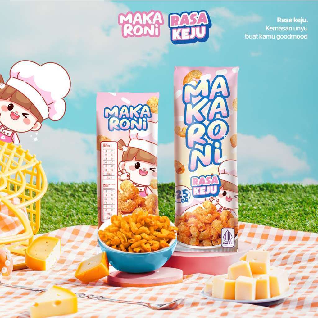 Jual CEMILAN NUSANTARA - Makaroni Rasa Keju (25 gram) Jajanan Viral ...