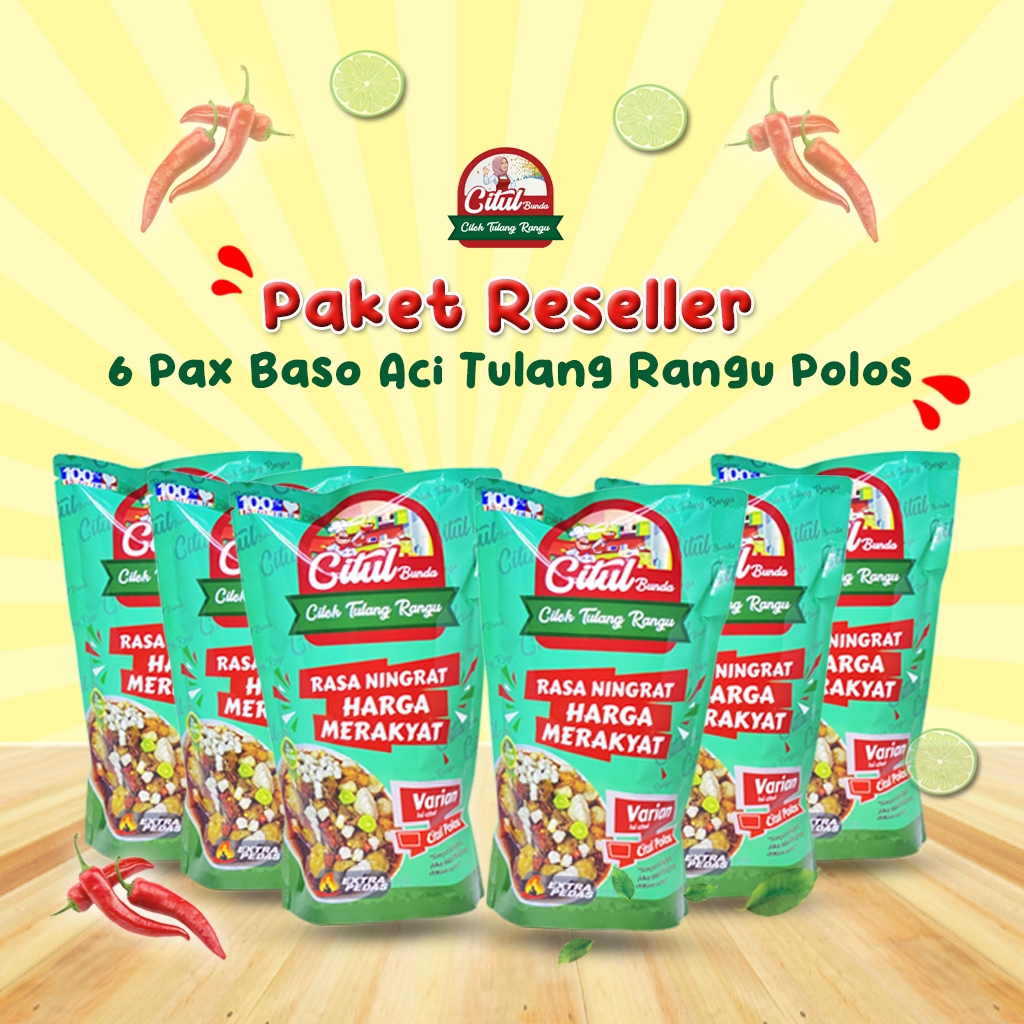 Jual Citul Bunda - Paket Reseller 6 Pax Baso Aci Tulang Rangu Polos ...