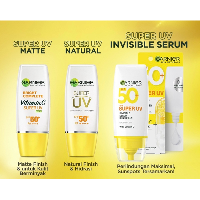 Jual Garnier Super UV Spot proof Sunscreen SPF 50+ PA+++ Skin Care – 30 ...
