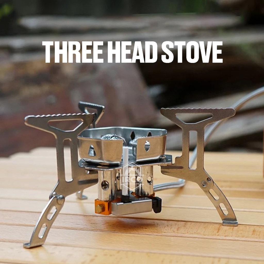 Jual IRCO Paket Kompor Lipat Camping Ultralight 3 Tungku Perapian dan ...