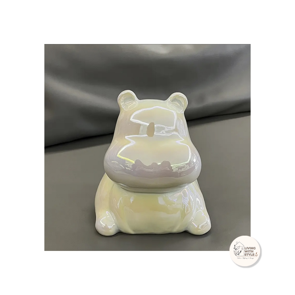 Jual Living With Style - Hippo Ceramic Tissue Box / Kotak Tisu Keramik ...