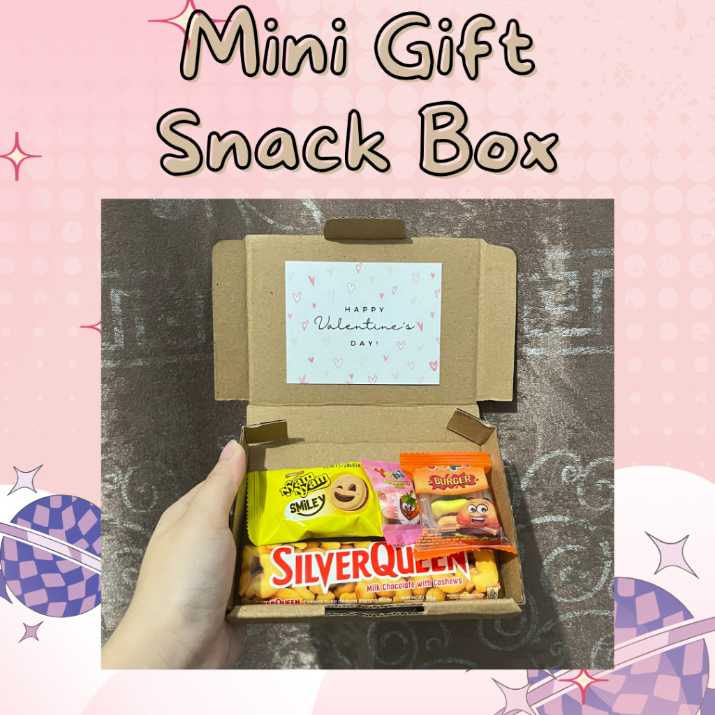 Jual [Tanpa Min Order & Free Custom] Snack Box/ Mini Gift Snack Box ...