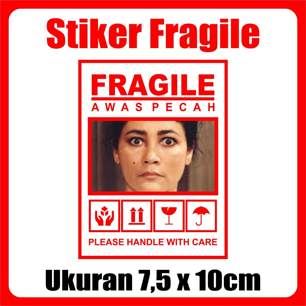 Jual Stiker Fragile Ukuran 7,5 x 10cm | Shopee Indonesia