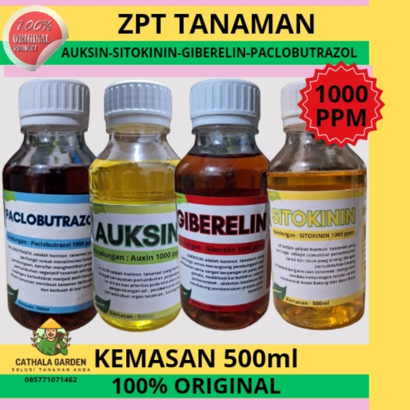 Jual ZPT HORMON TANAMAN 1000 PPM KEMASAN 500 ML AUKSIN SITOKININ ...