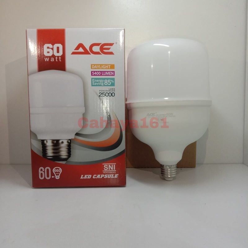 Jual Lampu Led ACE Kapsul 60 Watt | Shopee Indonesia