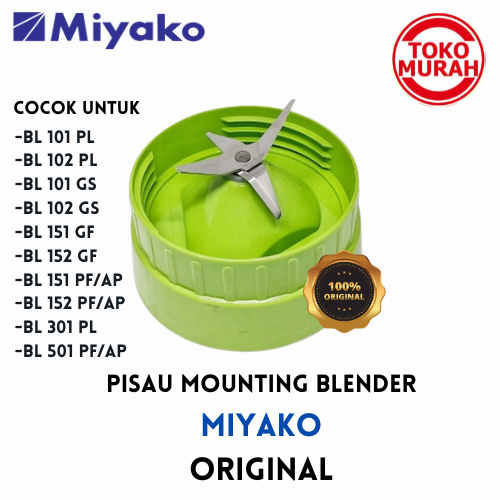 Jual Mounting Pisau Blender MIYAKO ORIGINAL Gelas Besar 4 Mata Pisau ...