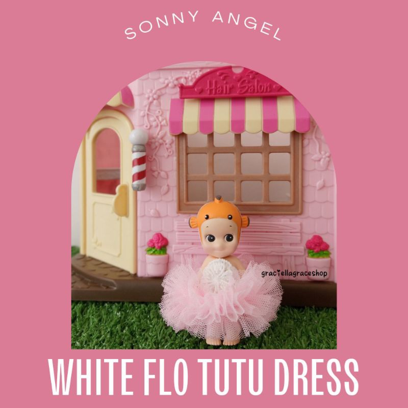 Jual STOK TERAKHIR YA, KAK! white flo tutu dress (FREE white flo ...
