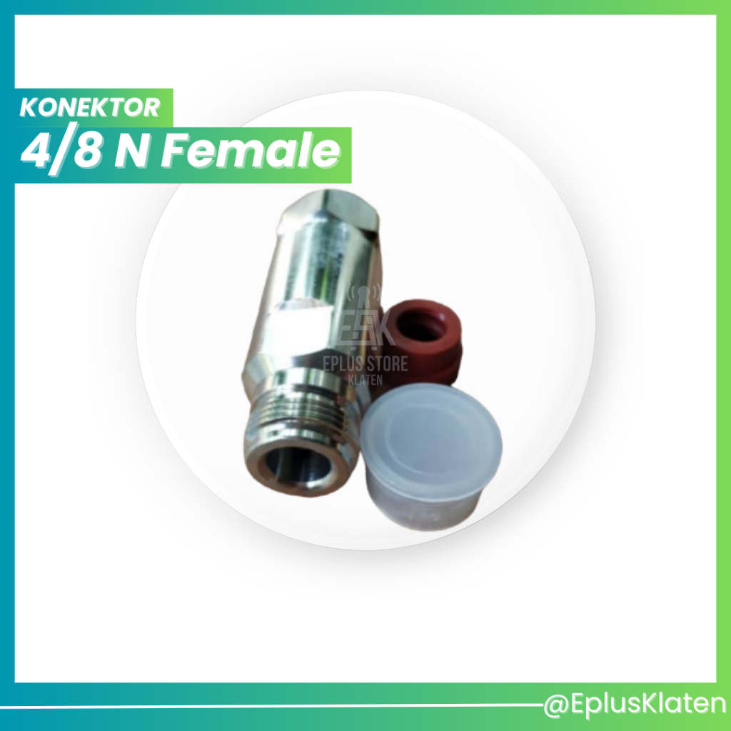 Jual konektor 4/8 n female 1/2 conector heliax feeder coaxial ldf4 ...
