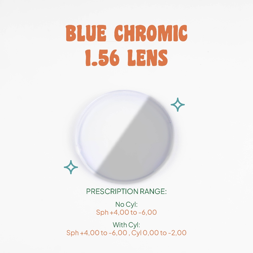 Jual Sunset Eyewear - Lensa Kacamata Blue Chromic (Photochromic Anti ...