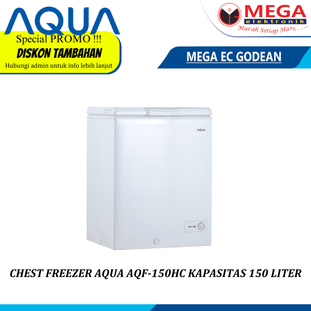 Jual CHEST FREEZER AQUA AQF-150HC KAPASITAS 150 LITER | Shopee Indonesia