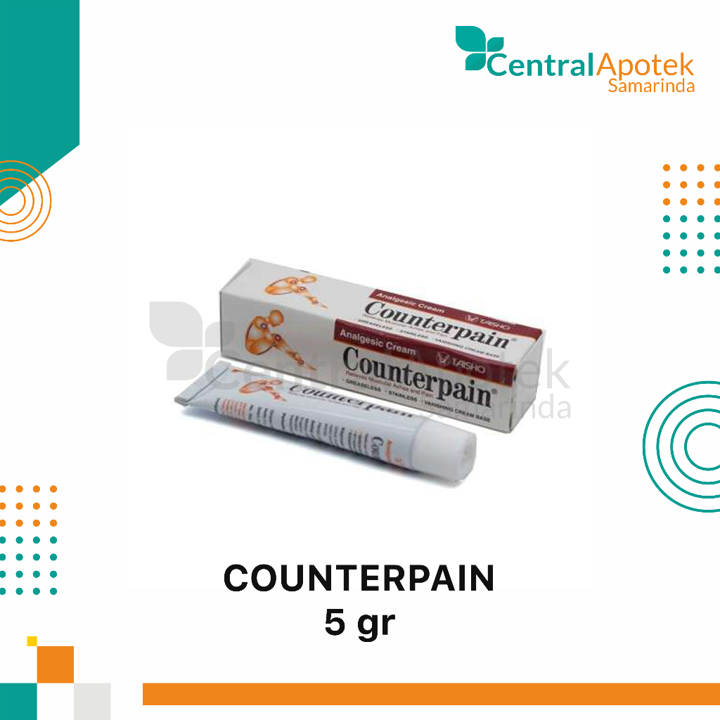 Jual Counterpain Cream 5 gr / Tube / Cream untuk Meredakan Nyeri Otot ...