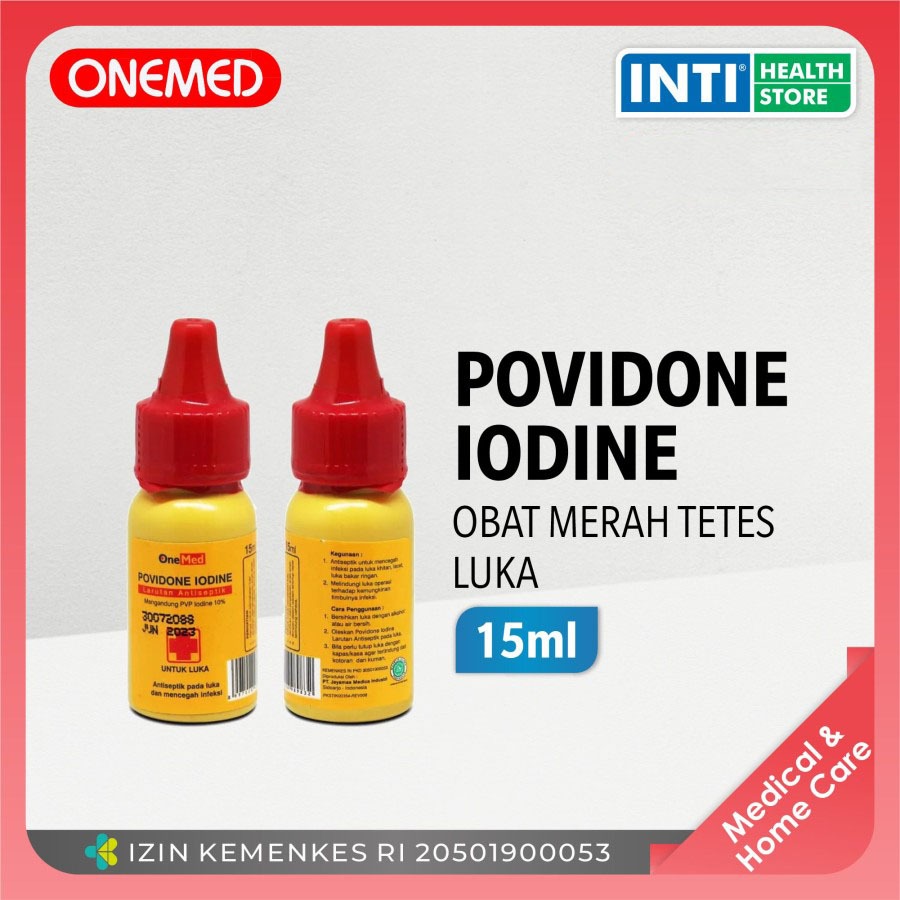 Jual Onemed | Povidone Iodine 15 ml | Antiseptik Luka | Shopee Indonesia