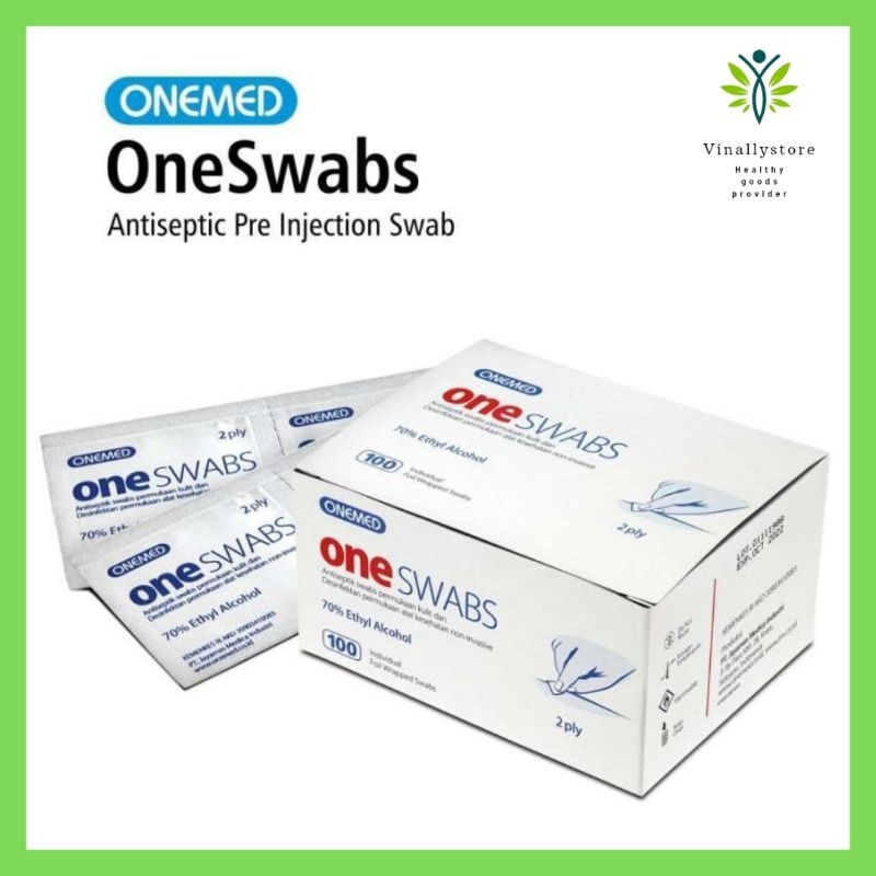 Jual Alcohol Swab Onemed One Swabs 2 ply 100' - Antiseptik swabs/tissue ...
