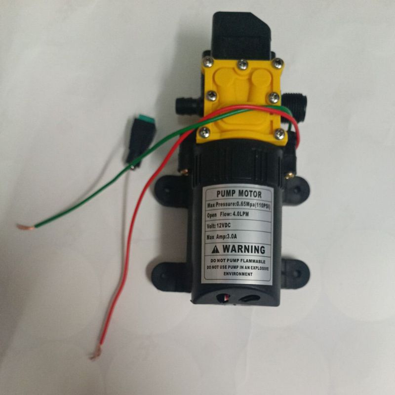 Jual Dinamo Pump DC 12V SOKET DRAT Kepala Kuning/Pompa Air DC 12 V ...