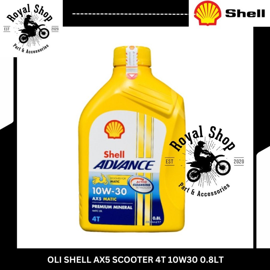 Jual Oli Motor Shell Advance Scooter AX 5 AX5 10W-30 UKURAN 0.8 LITER ...