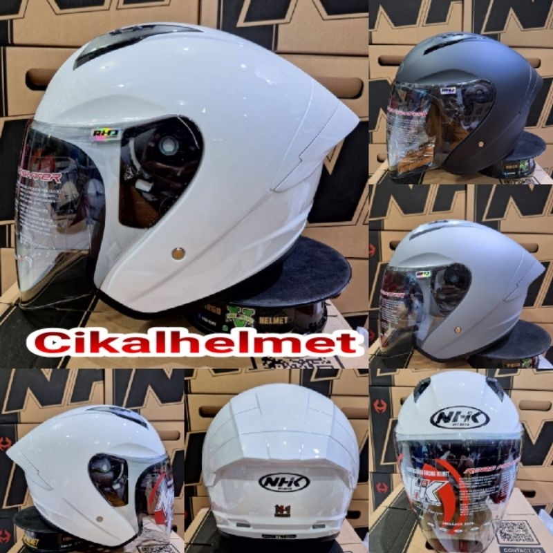 Jual HELM HALF FACE NHK N1 MAX SOLID SNI DOT ORIGINAL SINGLE VISOR ...