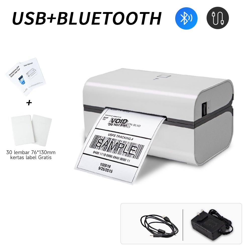 Jual Ayin QR-368BT(A70pro) printer barcode thermal label Resi ...