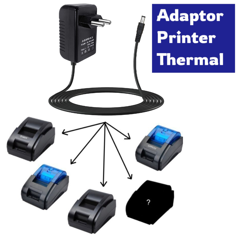 Jual Charger Adaptor Printer Thermal Taffware Kasir Adaptor Iware EPPOS ...