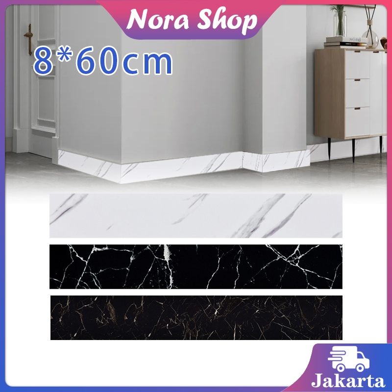 Jual Sticker Border List Wallpaper Plint Lantai Pvc Wall Border List ...