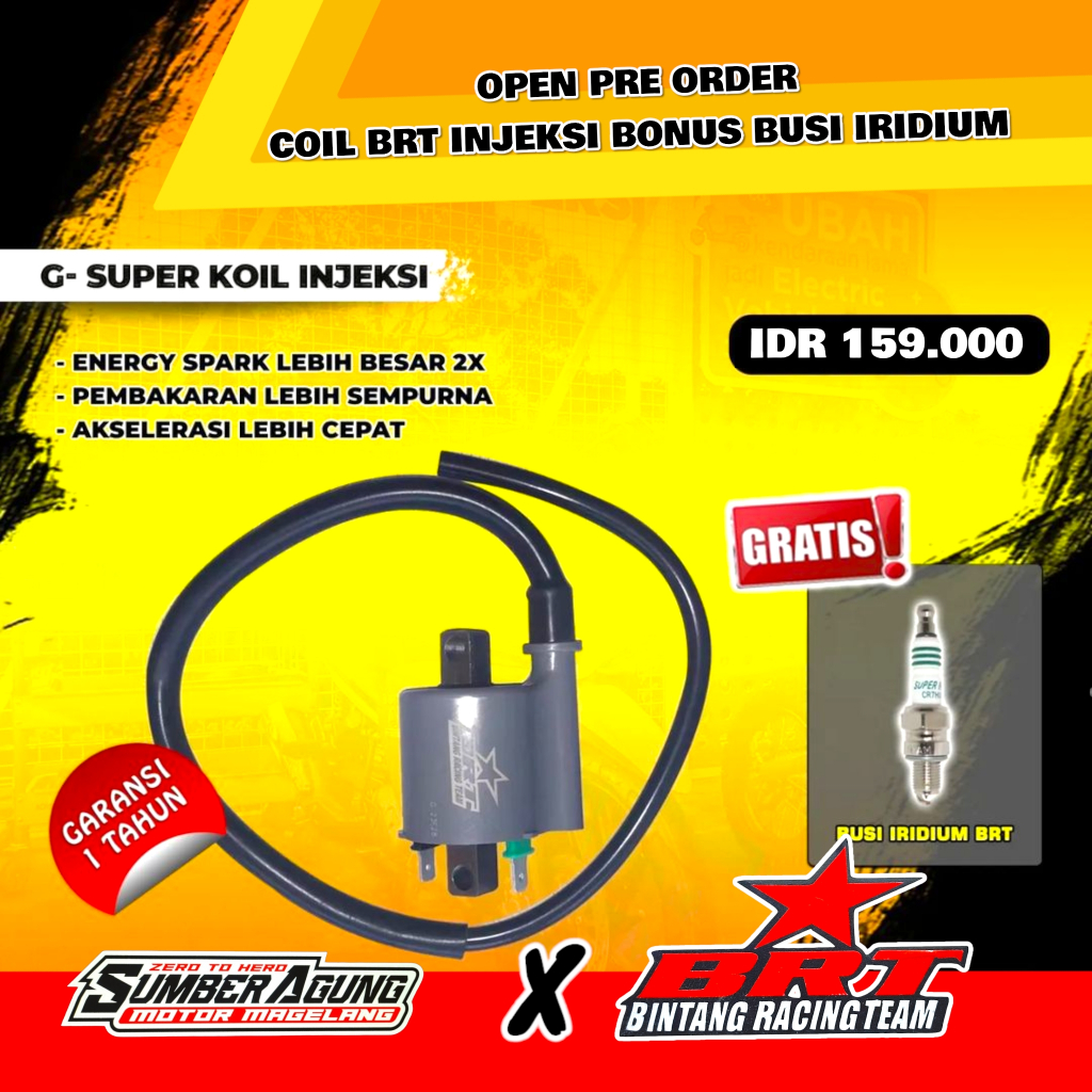 Jual COIL KOIL BRT G COIL INJECTION INJEKSI BEBEK MATIC NMAX AEROX ...