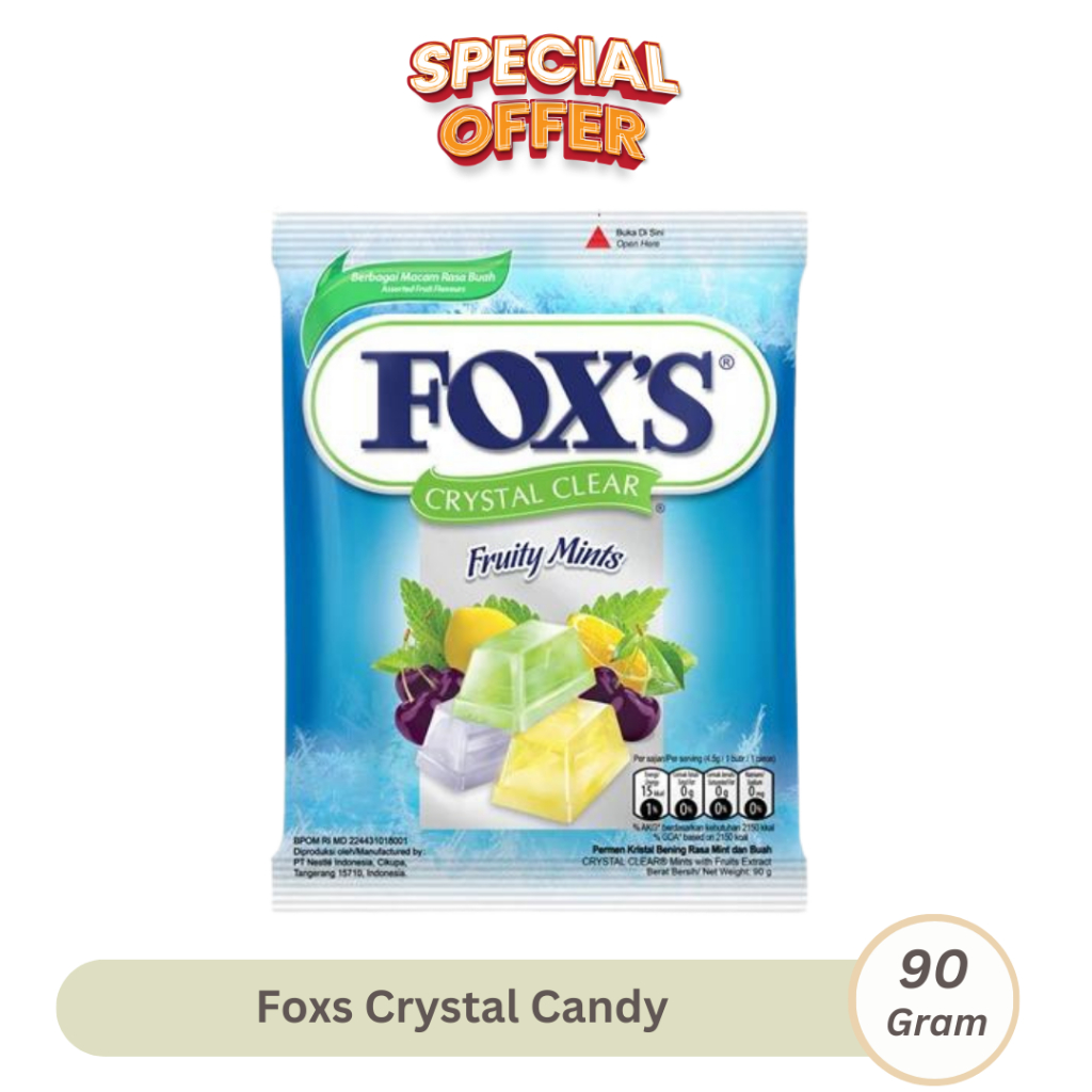 Jual Foxs Crystal Candy 90gr Kristal Permen Fox's Berbagai Rasa Buah ...