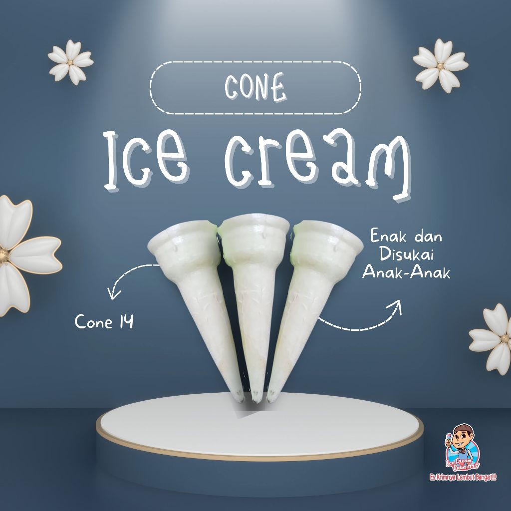 Jual CUP/CONE/KERUPUK - ESKRIM/ES KRIM/ICE CREAM KECIL DIAMETER 4CM ISI ...
